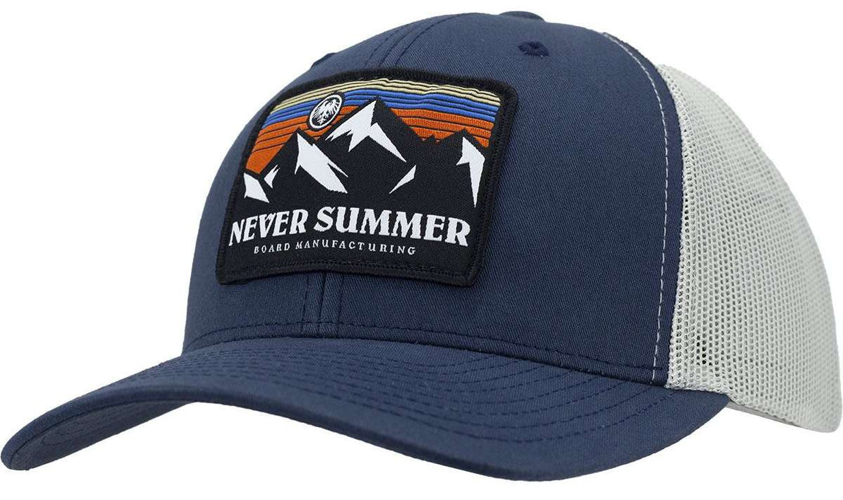 Never Summer Retro Sunset Adjustable Trucker Hat 2024 — Ski Pro AZ